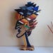 New Wood Sculpture. Original Profile Work. Artistic Decoration ...