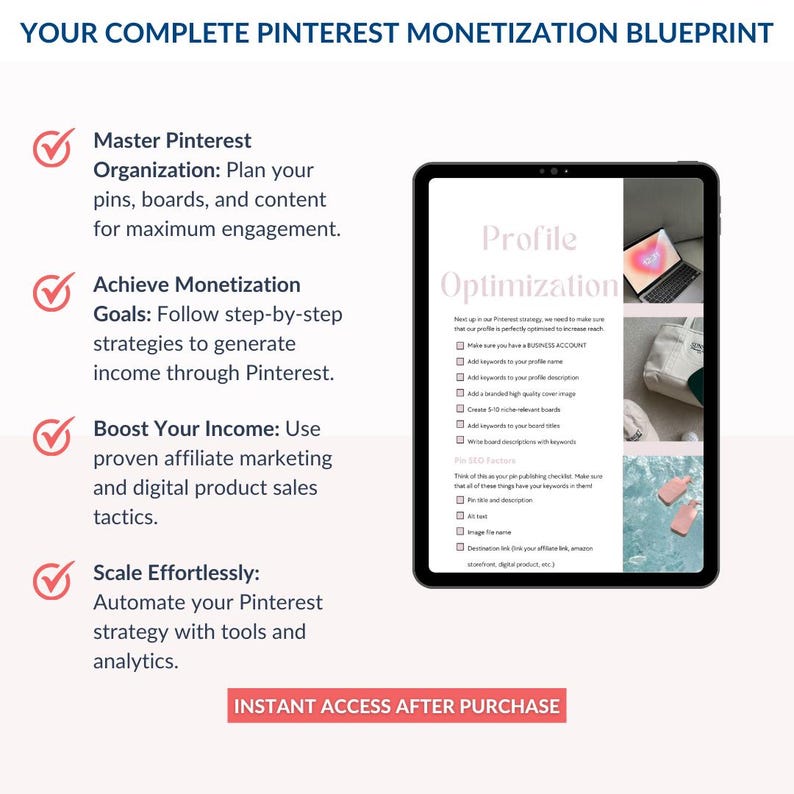 Pinterest Monetization Guide Pinterest Strategy Pinterest Template ...