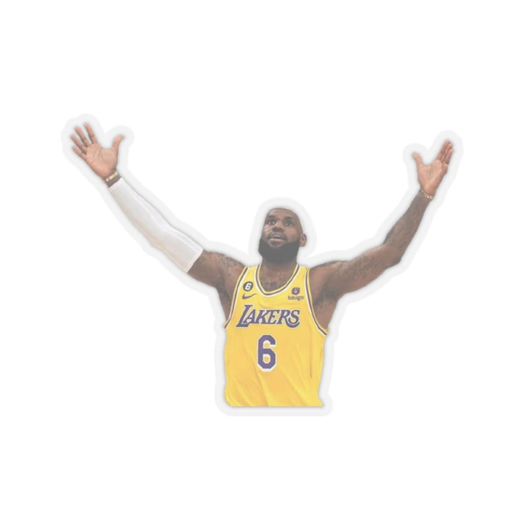 Lebron James Lakers Sticker - Etsy
