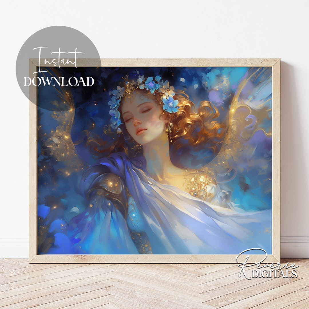Cosmic Angel Instant Download Beautiful Female Art Printable ...