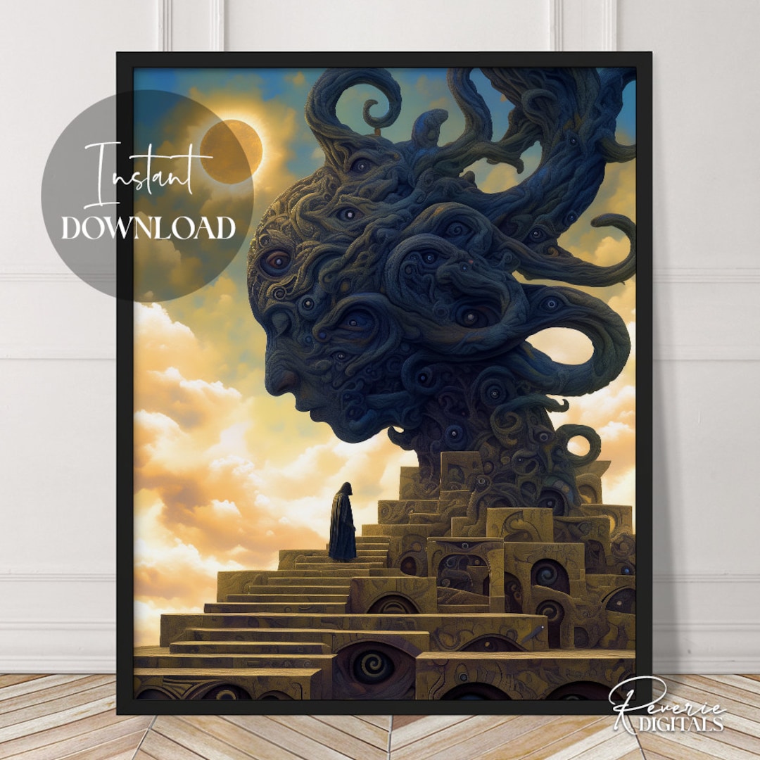 Tentacle Head Temple Surreal Art Surrealism Strange Weird Instant ...