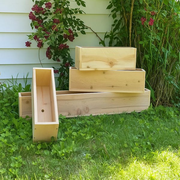 Red Cedar Planter - Etsy