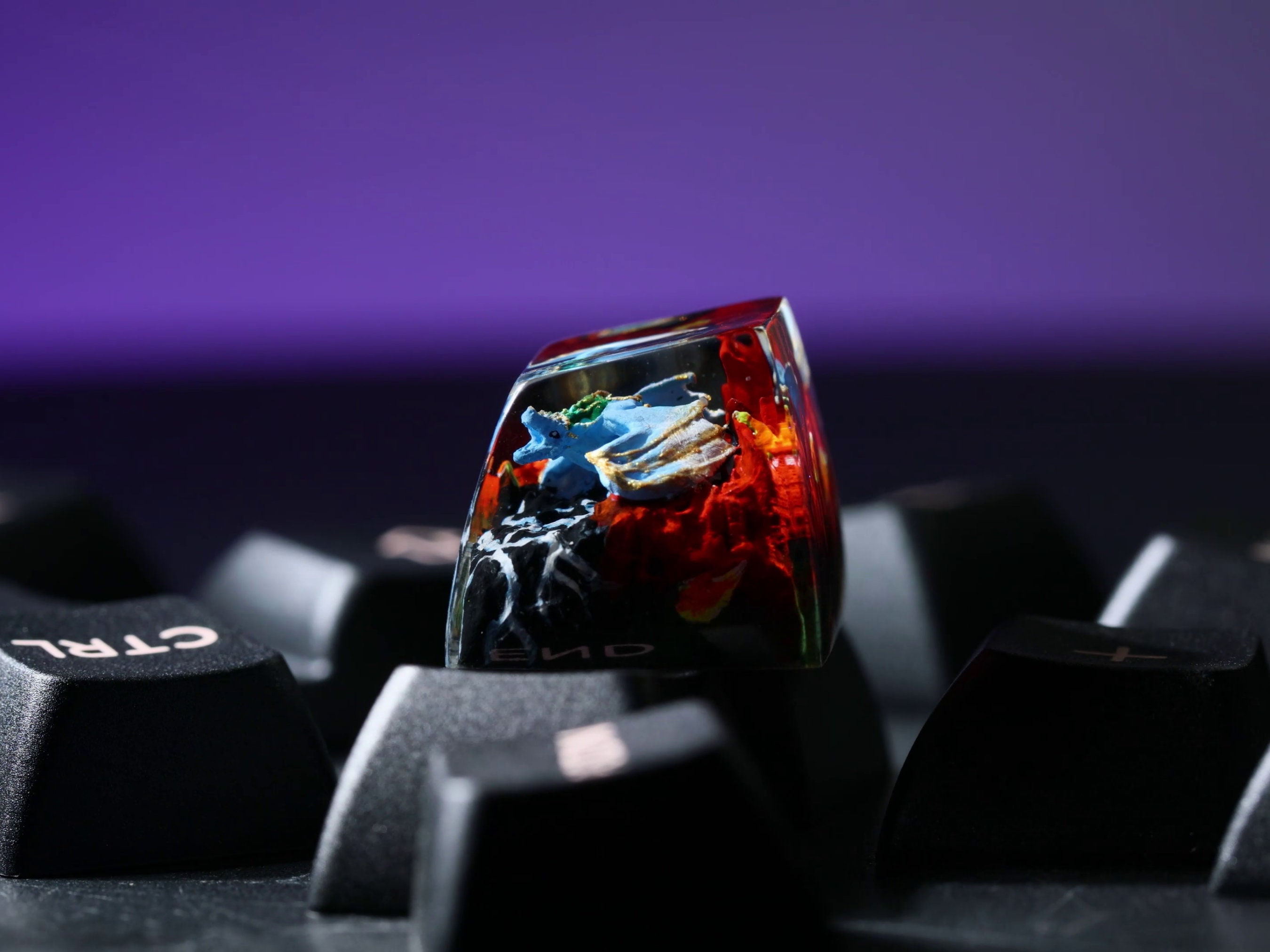 Water Dragon Keycap, Artisan Keycap, Keycap Set for MX Cherry ...