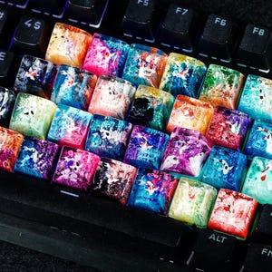 SALE 50% Koi Fish Keycap, Artisan Keycap, Japanese Keycap, Anime Custom ...