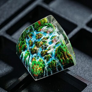 SALE 50% Mystical Forest Keycap, Artisan Keycap, Aesthetic Keycap ...