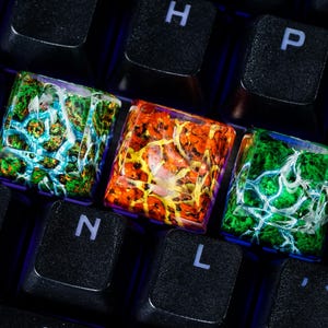 SALE 50% Mystical Forest Keycap, Artisan Keycap, Aesthetic Keycap ...