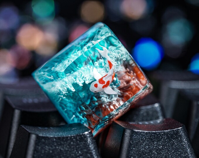 Koi Keycap, Koi Fish Keycap, Custom Keycap, Artisan Keycap, Cherry Mx ...
