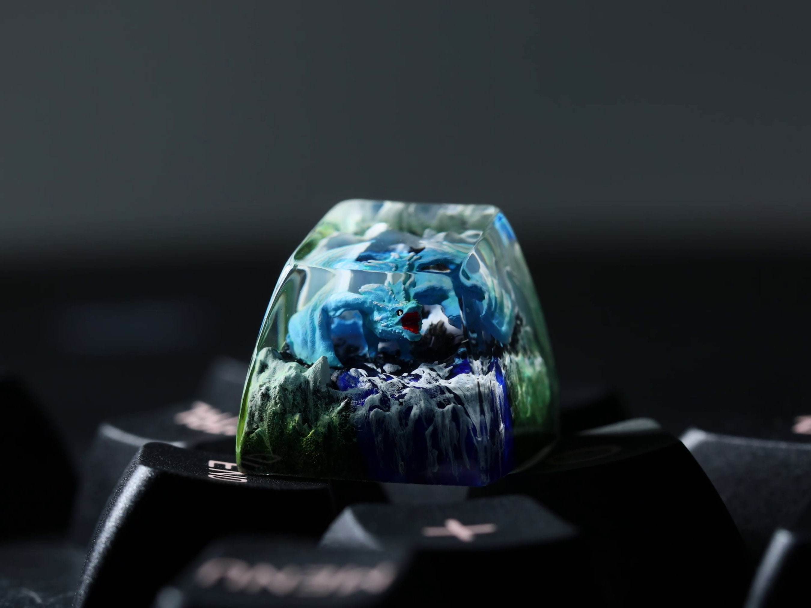 Water Dragon Keycap, Artisan Keycap, Keycap Set for MX Cherry ...