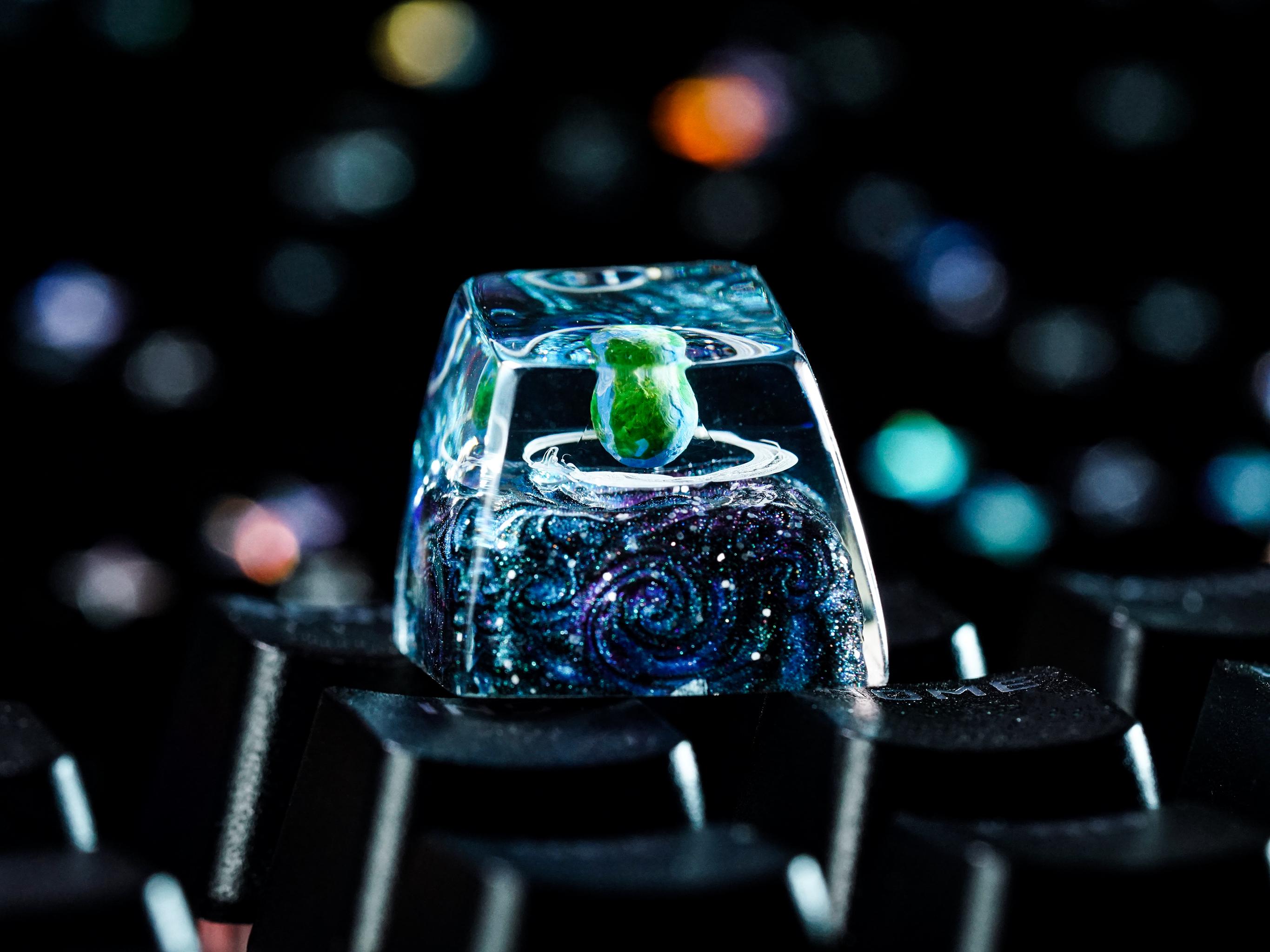 PREMIUM Planet Keycaps, Solar System Keycap, Galaxy Keycap, Earth ...