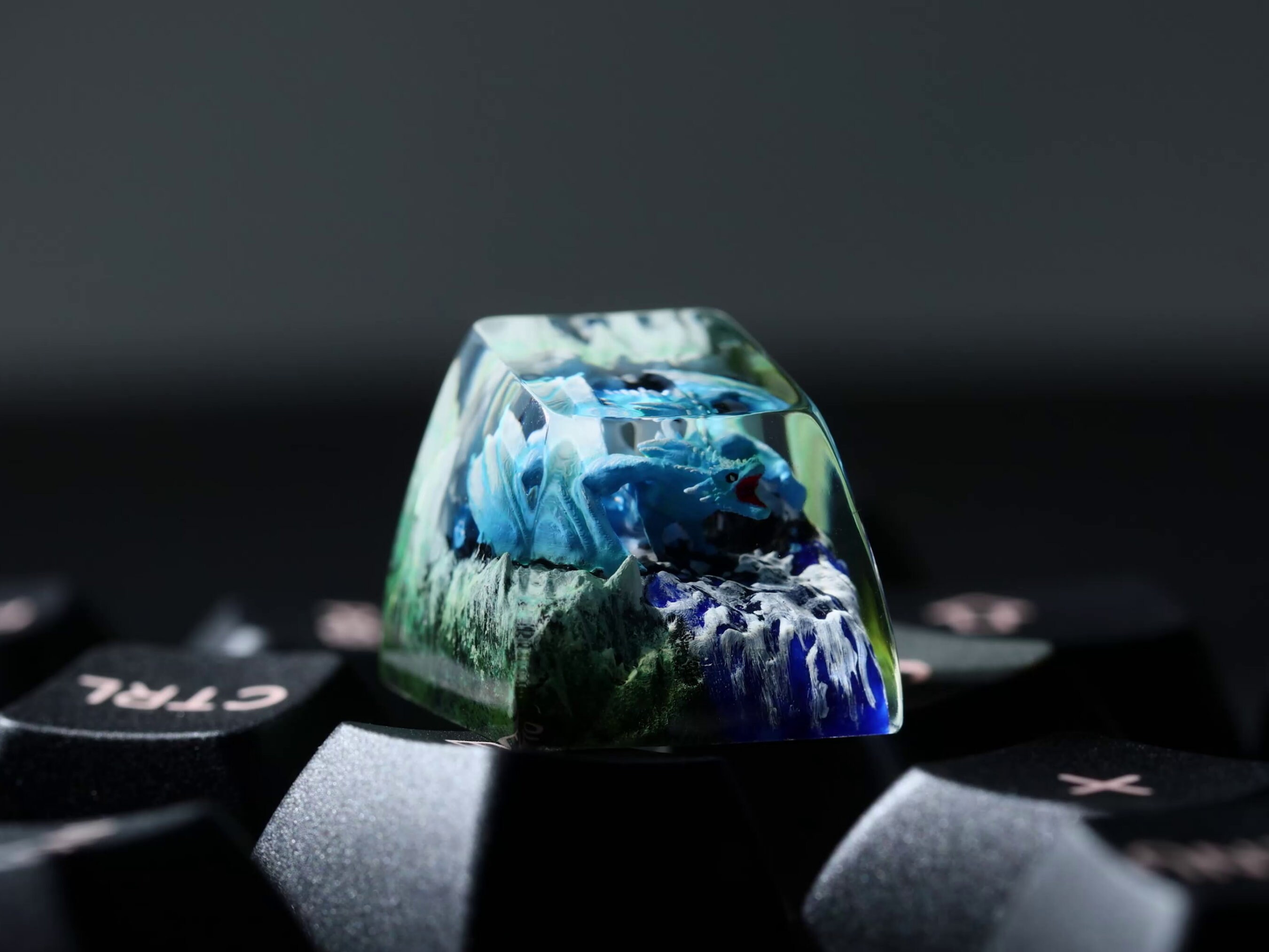 Water Dragon Keycap, Artisan Keycap, Keycap Set for MX Cherry ...