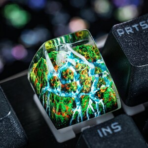 SALE 50% Mystical Forest Keycap, Artisan Keycap, Aesthetic Keycap ...