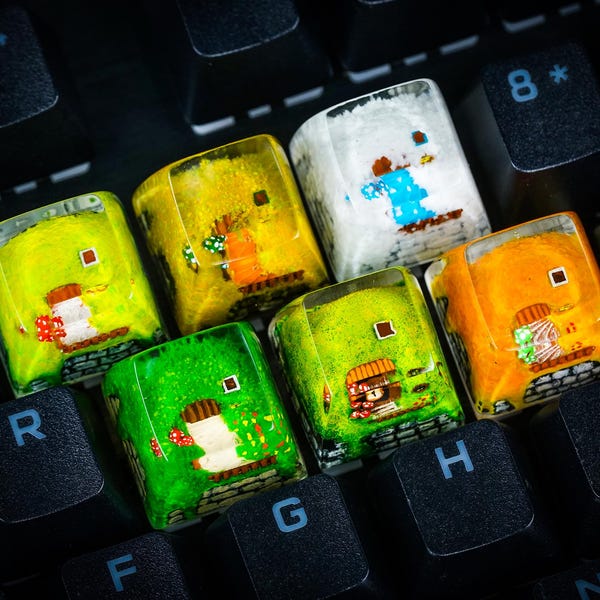 Water Dragon Keycap, Artisan Keycap, Keycap Set for MX Cherry ...