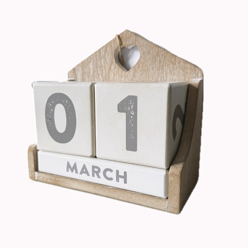 Wooden Calendar Blocks - Etsy