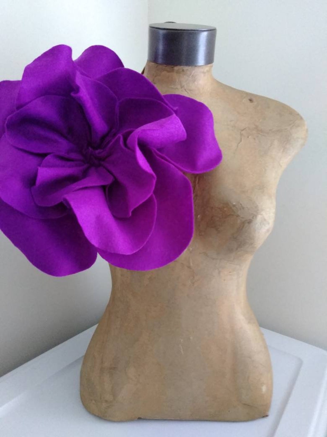 Orchid Felt Oversized Rosette Magnet Brooch Pin - Etsy