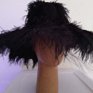 Easter, Mothers Day, Derbyblack Ostrich Feather Hat - Etsy