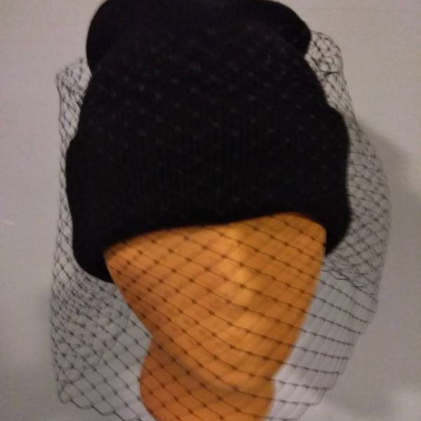 Veiled Beanie - Etsy