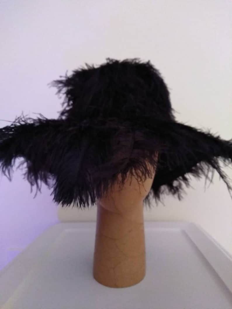 Easter, Mothers Day, Derbyblack Ostrich Feather Hat - Etsy