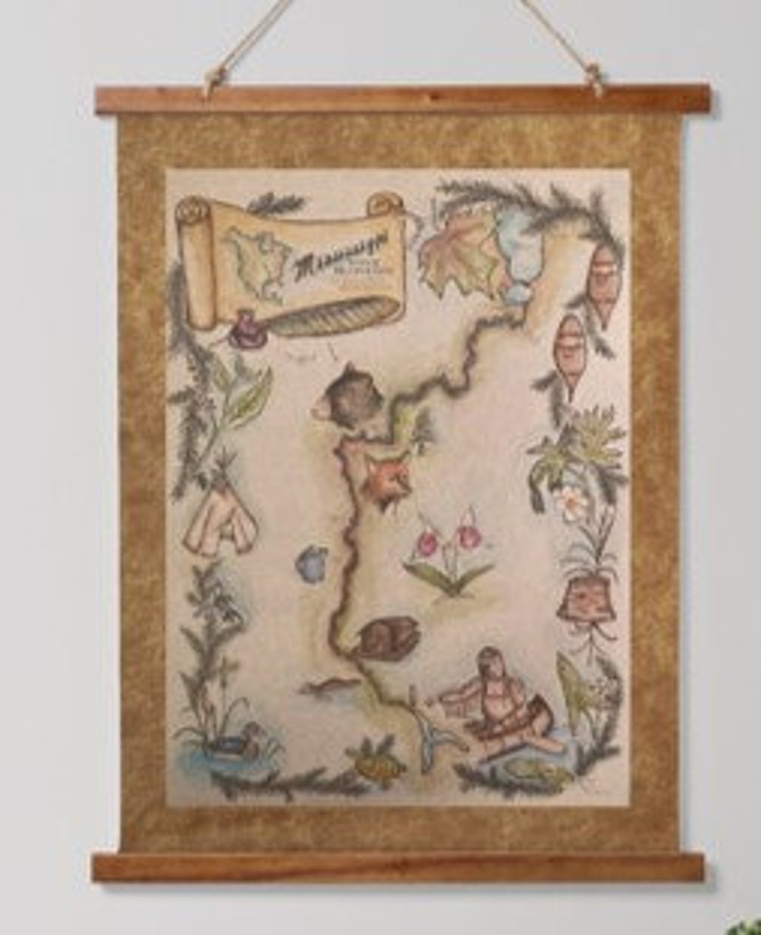 Mississippi Headwaters Wall Map - Etsy