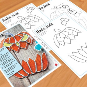 Hallo Jack Stained Glass PATTERN - Etsy