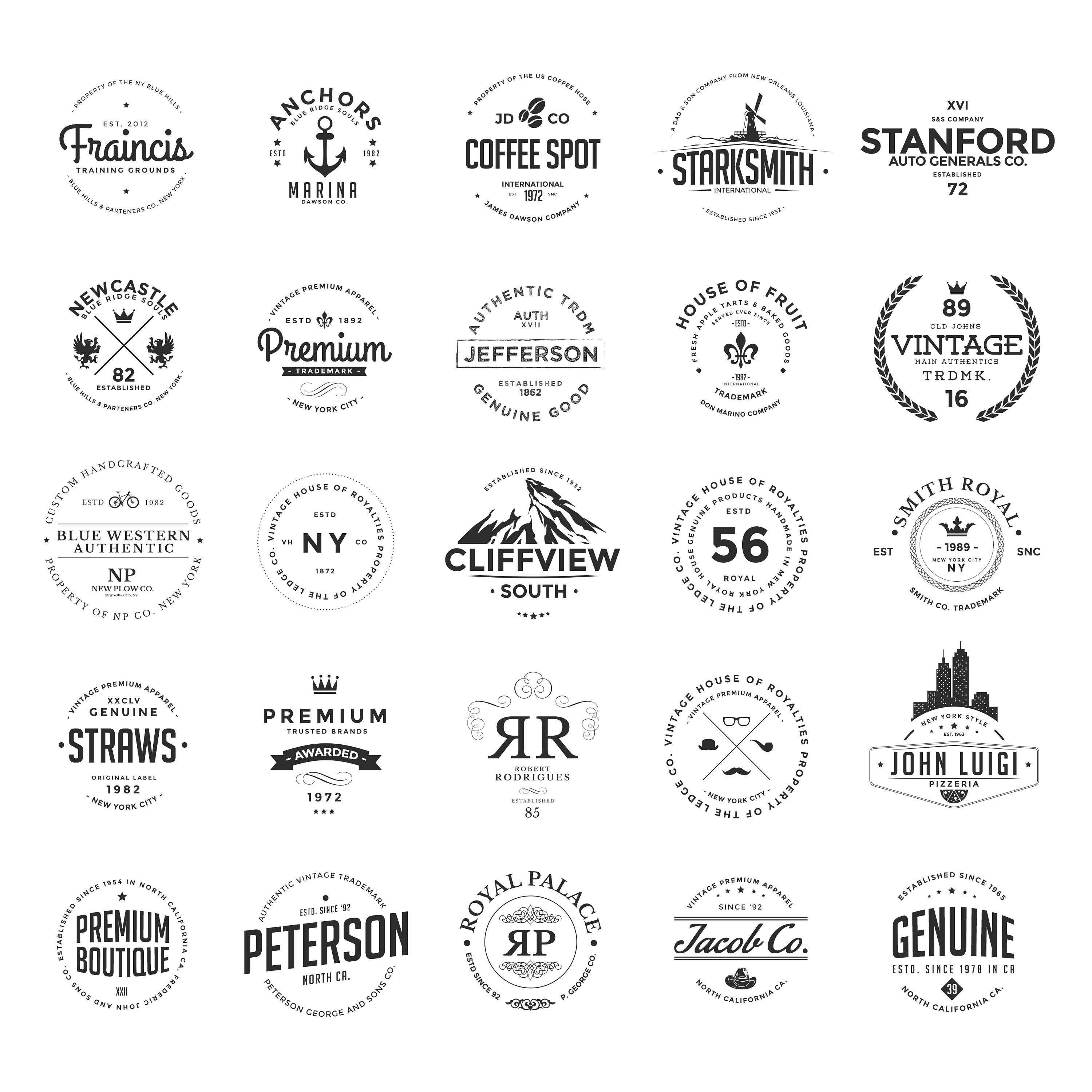 Massive Editable Logo Bundle 1000 Premium Logos PSD, EPS & AI Files ...