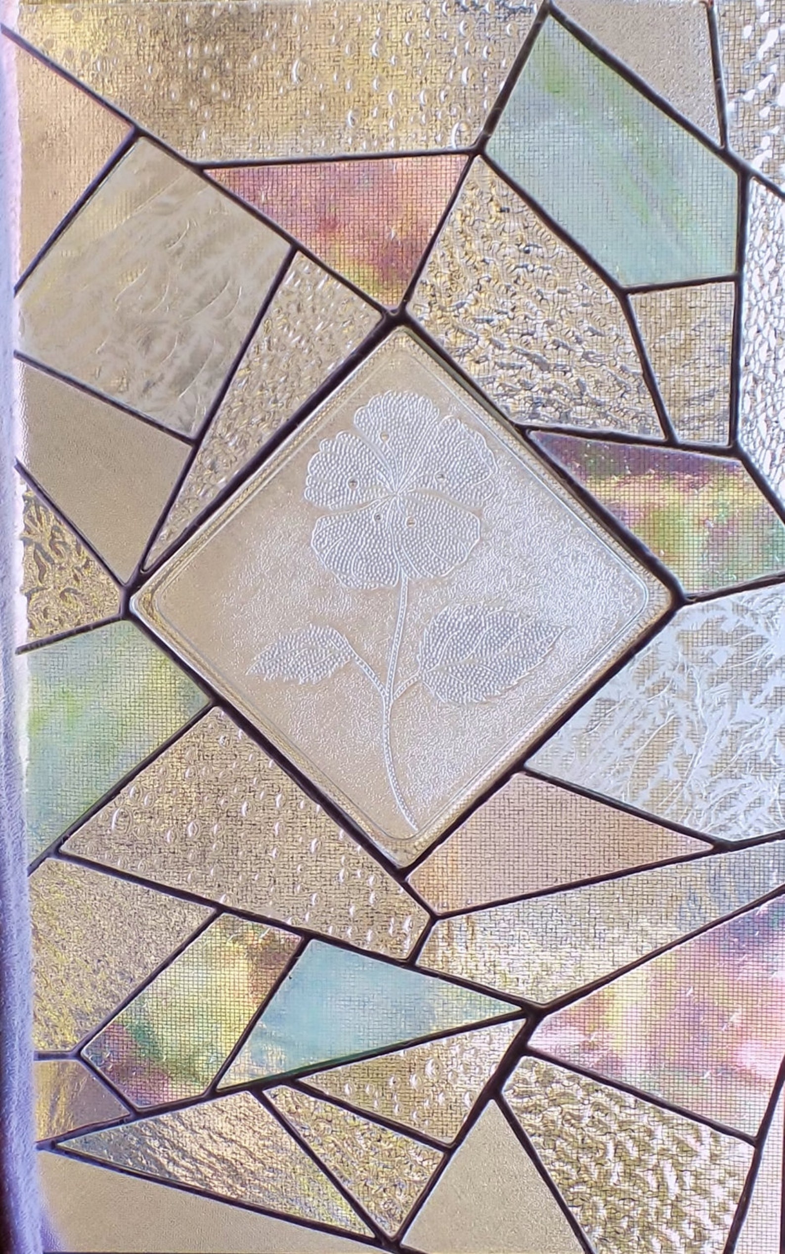 Stained Glass Crazy Quilt Window - Large - Etsy