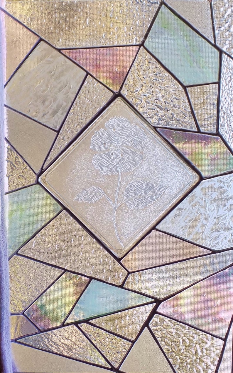 Stained Glass Crazy Quilt Window Large - Etsy