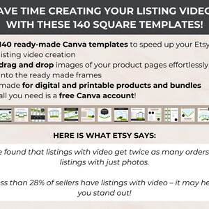 Etsy Video Templates Bundle, 140 Etsy Listing Video Mockups, Editable ...