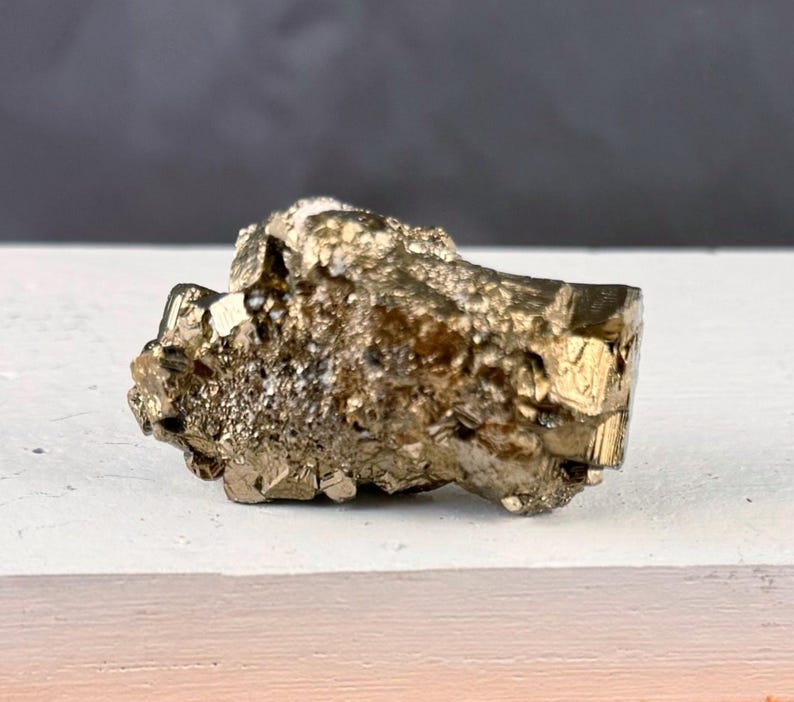 Pyrite Geode Rock Specimen Cube Cluster Fools Gold - Etsy