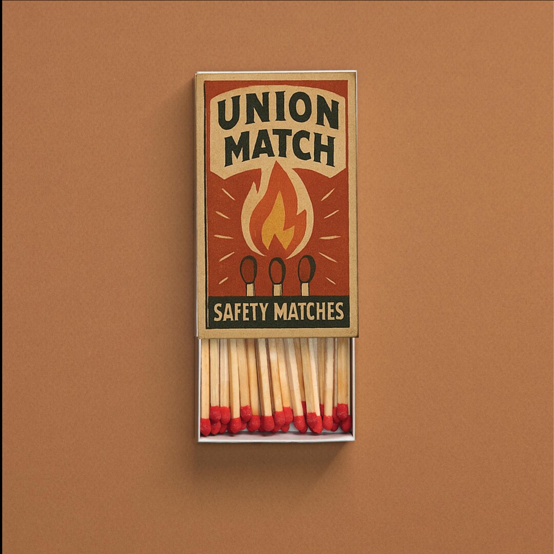 Matchbox Template Retro Printable DIY Vintage Craft Project PDF Instant ...