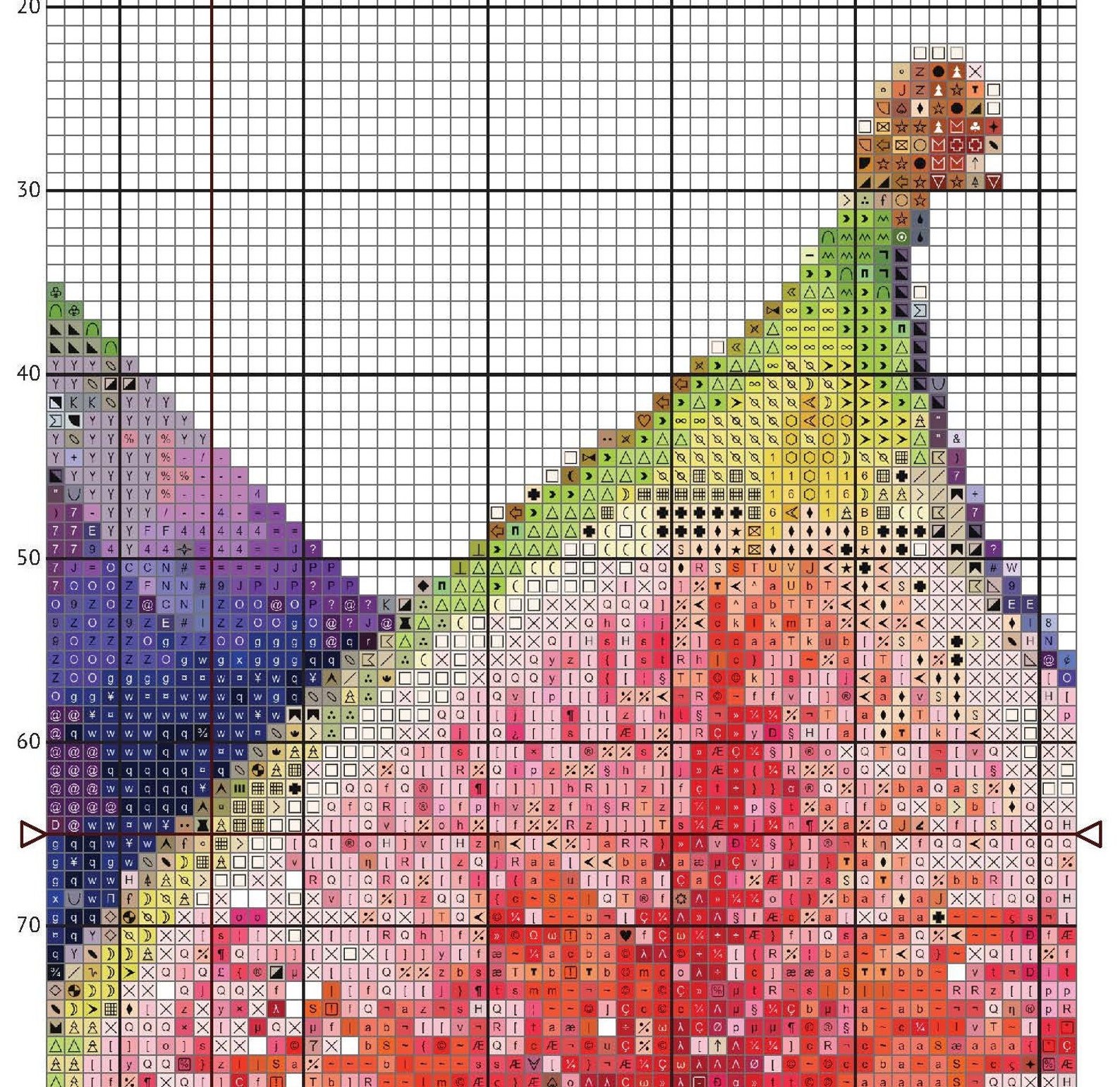 Cross Stitch Pattern Wall Art Figs Fruits Etamine AI Poster - Digital ...