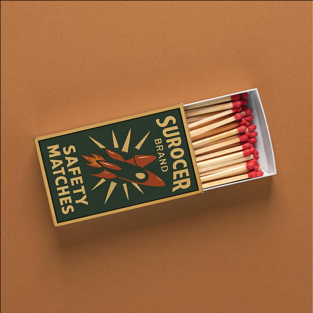 Matchbox Template Retro Printable DIY Vintage Designs Craft Project PDF ...