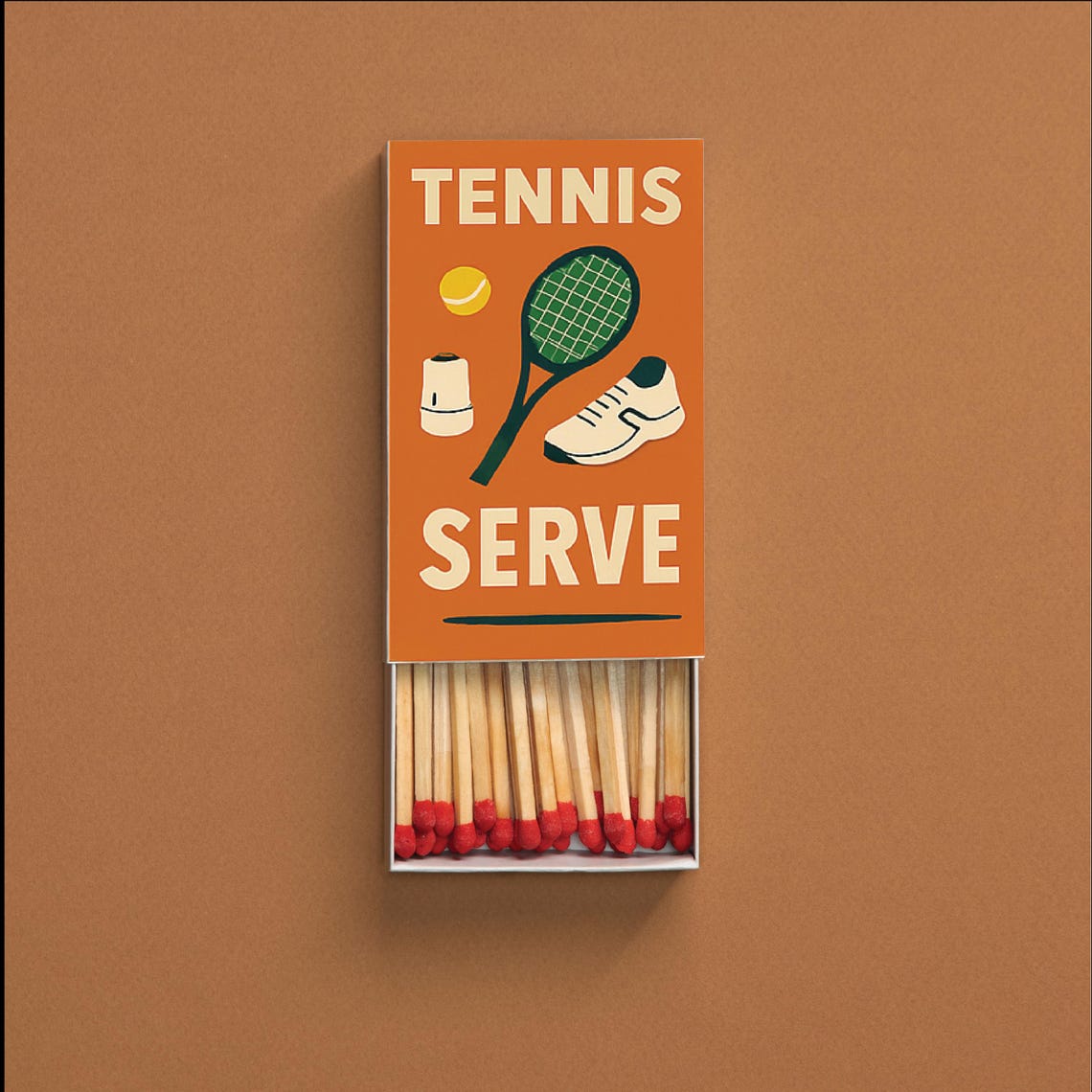 Tennis Retro Matchbox Template DIY Vintage 16 Pieces Printable PDF ...