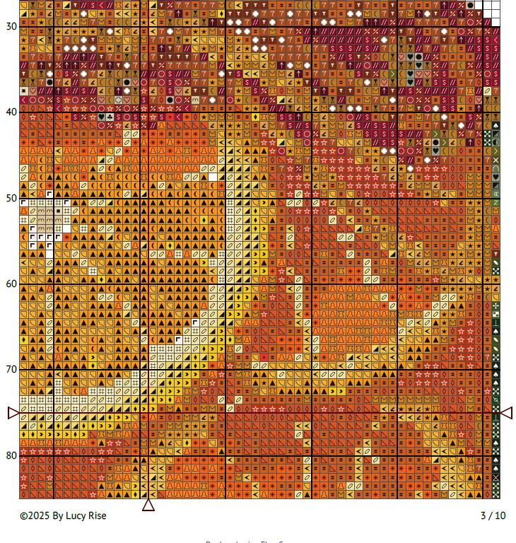 Cross Stitch Pattern Wall Art Orange Jar Etamine AI Poster - Digital ...