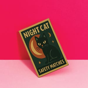 Matchbox Template Retro Cats 12 Piece DIY Printable Kit PDF Instant ...