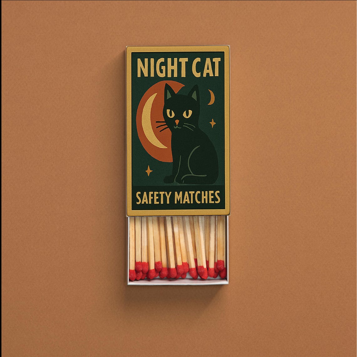 Matchbox Template Retro Cats 12 Piece DIY Printable Kit PDF Instant ...