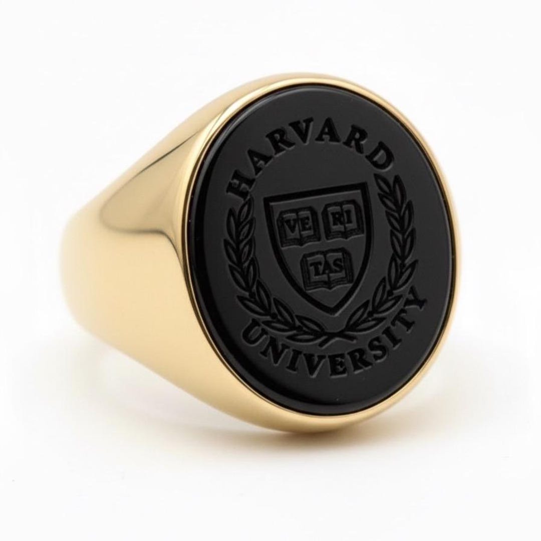 Harvard University Crest Ring – Sterling Silver or Bronze, Graduation ...