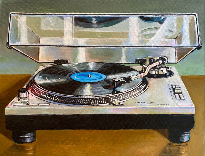 PRINT - Technics 1200 Turntable #4 -8x10 Print of Original Painting ...