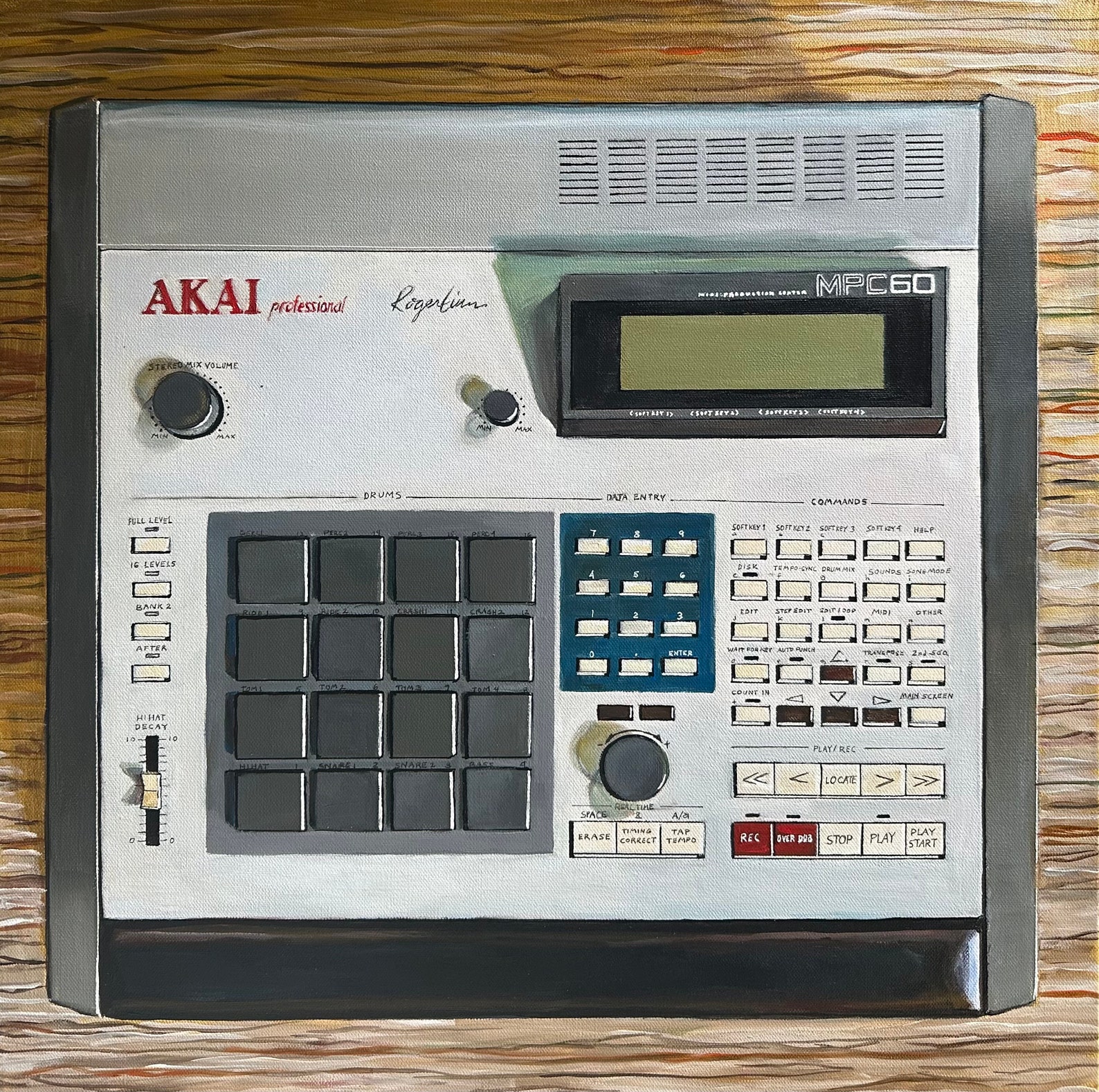 PRINT - Akai MPC60 - 10x10 Print of Original Painting - Etsy