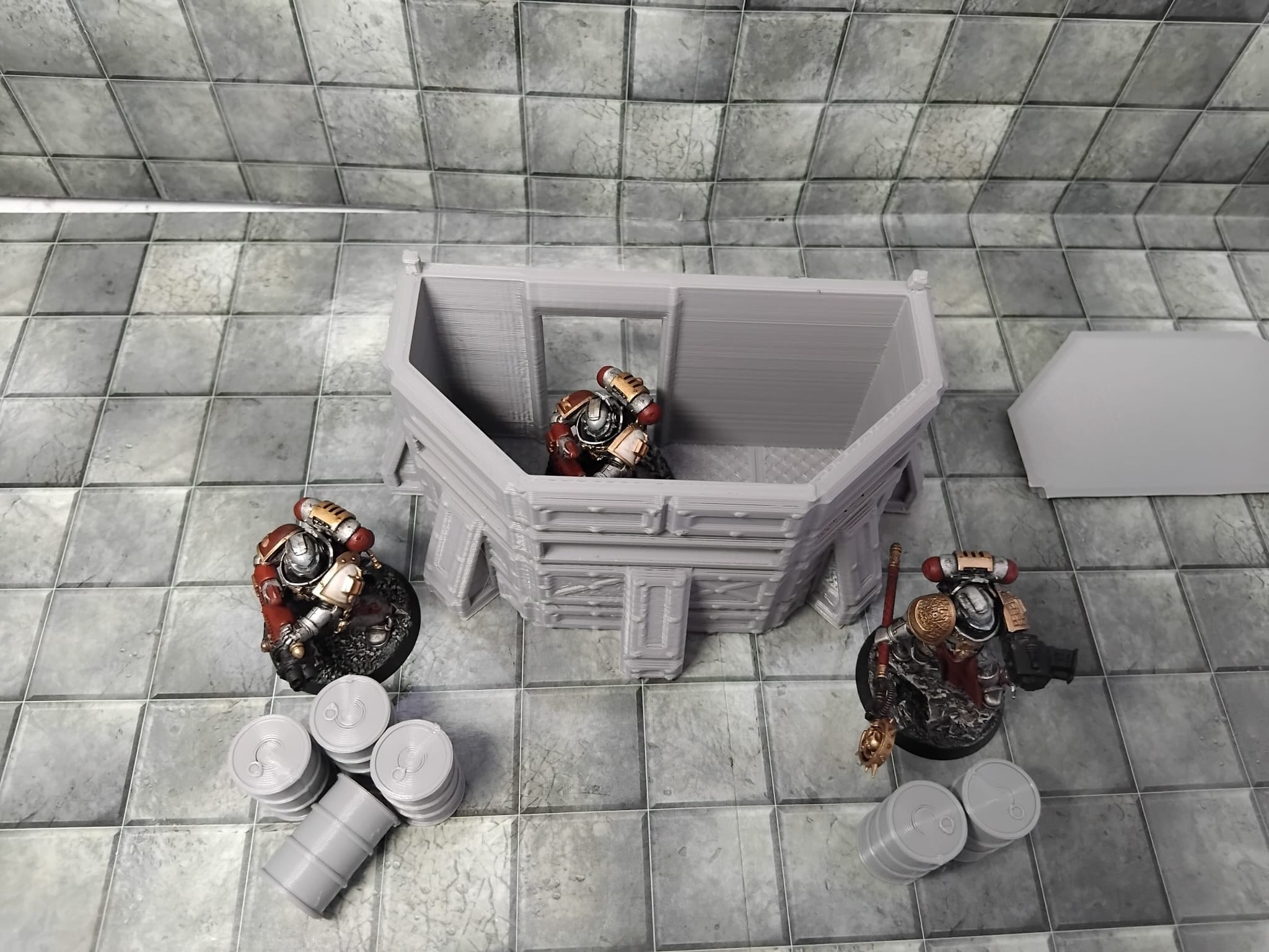 Miniature Tabletop Bunker 3D Printed Terrain for 28mm Scale Wargaming ...