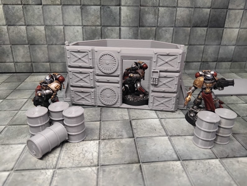 Miniature Tabletop Bunker 3D Printed Terrain for 28mm Scale Wargaming ...