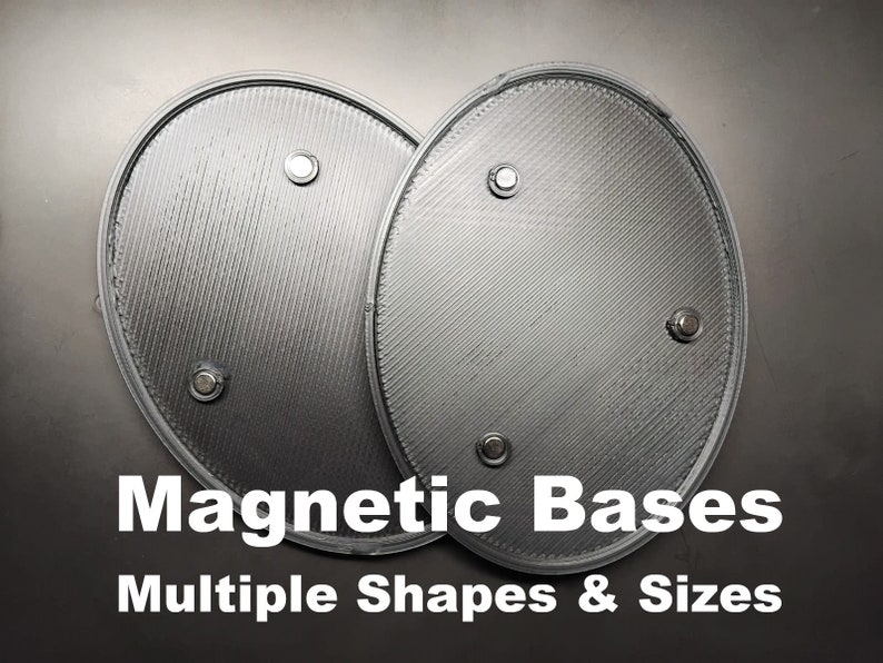 Oval Magnetic Wargaming Bases in Multiple Sizes With and Without ...