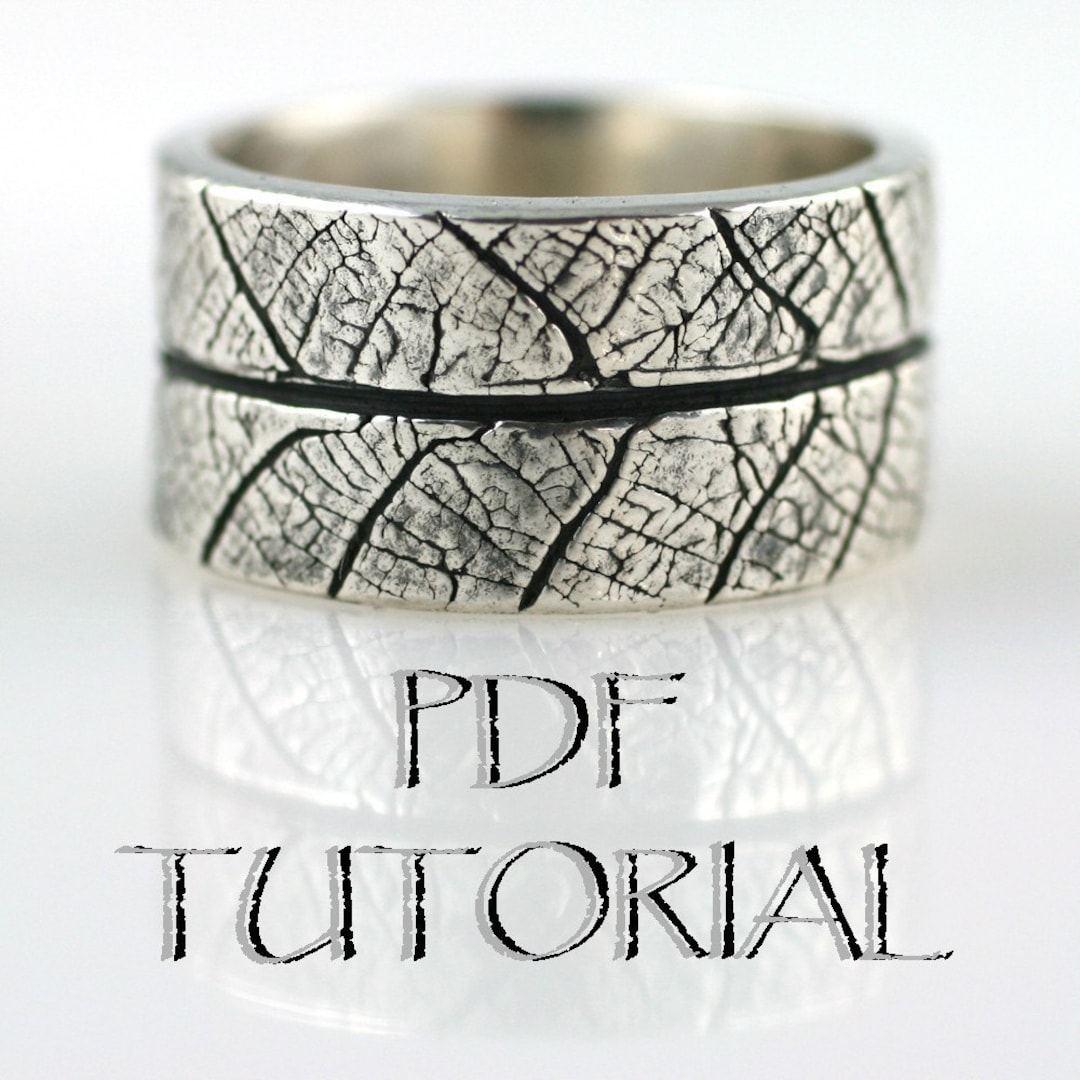 PDF Tutorial--learn How to Make Leaf Textured Rings - Etsy