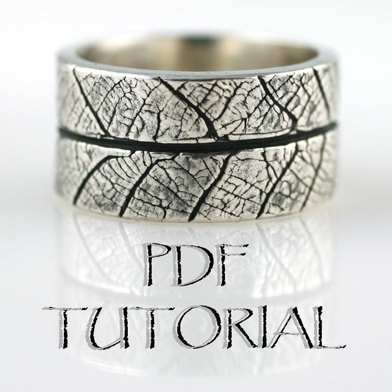 PDF TutorialLearn How to Make Leaf Textured Rings | Etsy