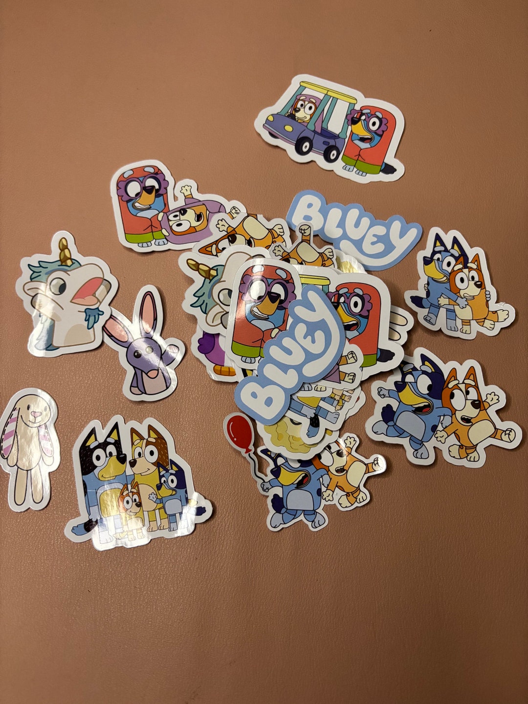 Bluey Party Favour Bluey Sticker Bundle 12pk Including Unicorse ...