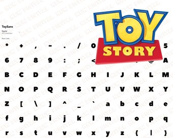 Toy Story Alphabet SVG, Toy Story SVG, Toy Story Font Svg, Toy Story ...