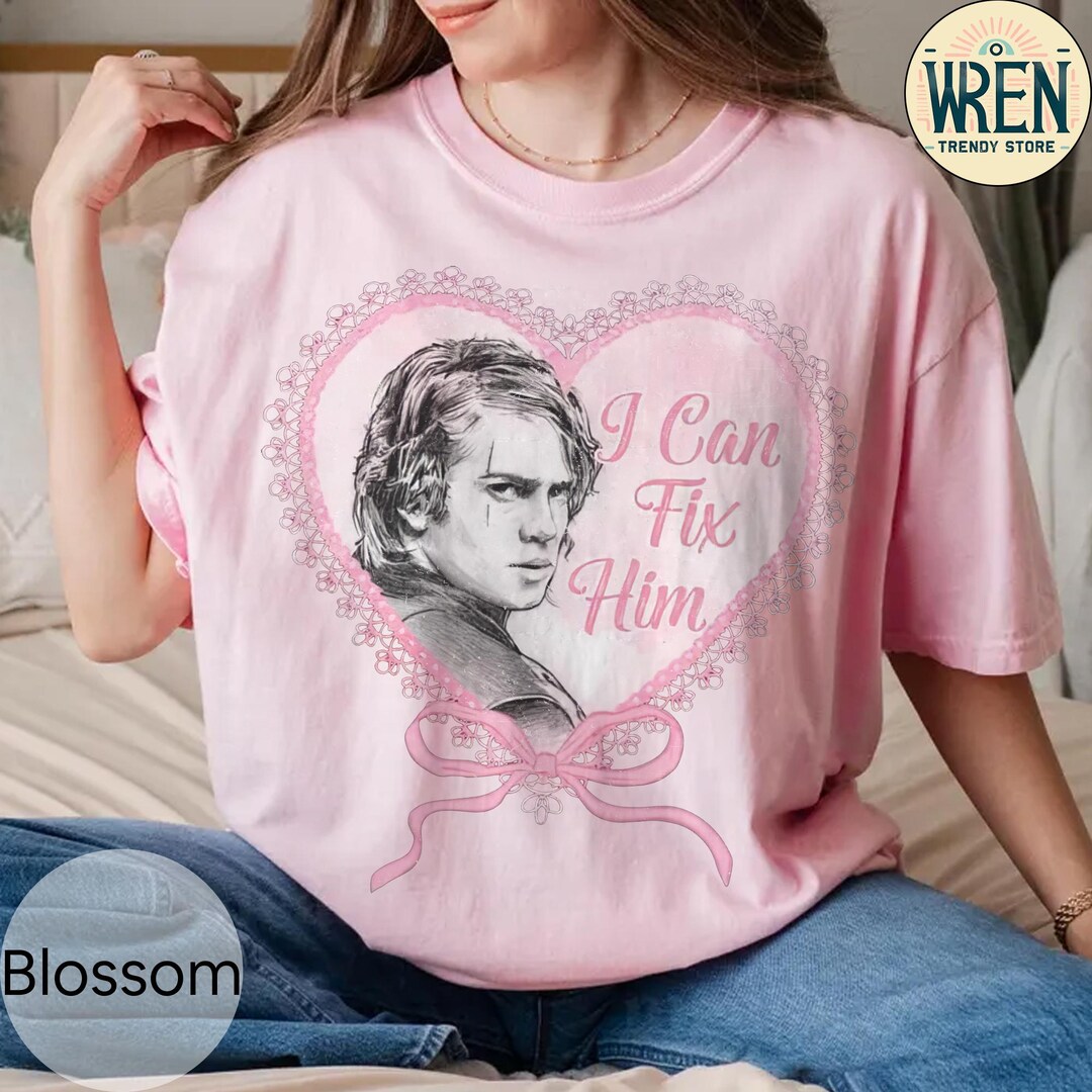Retro Pink Coquette Bow Star Wars Anakin Skywalker I Can Fix Him ...