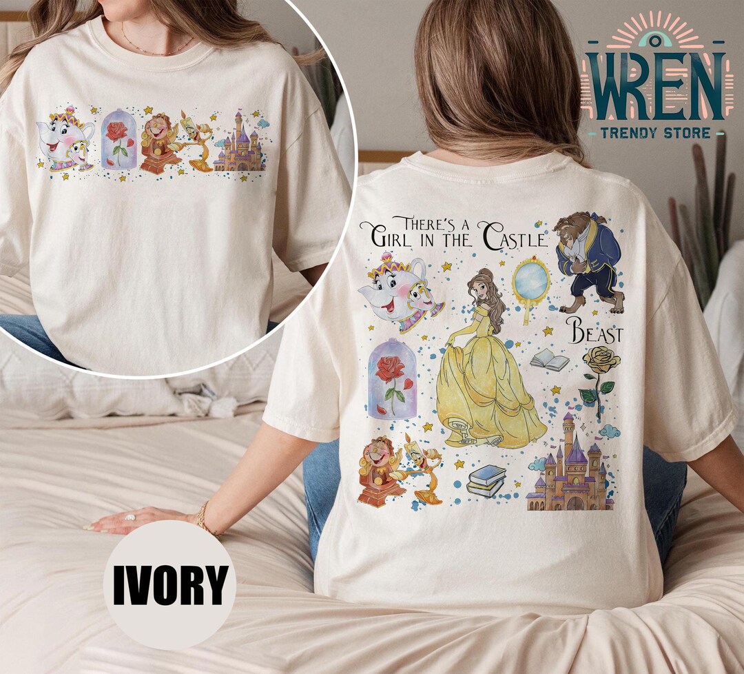 Belle's Book Shop Shirt: Retro Beauty and the Beast Tee - Etsy