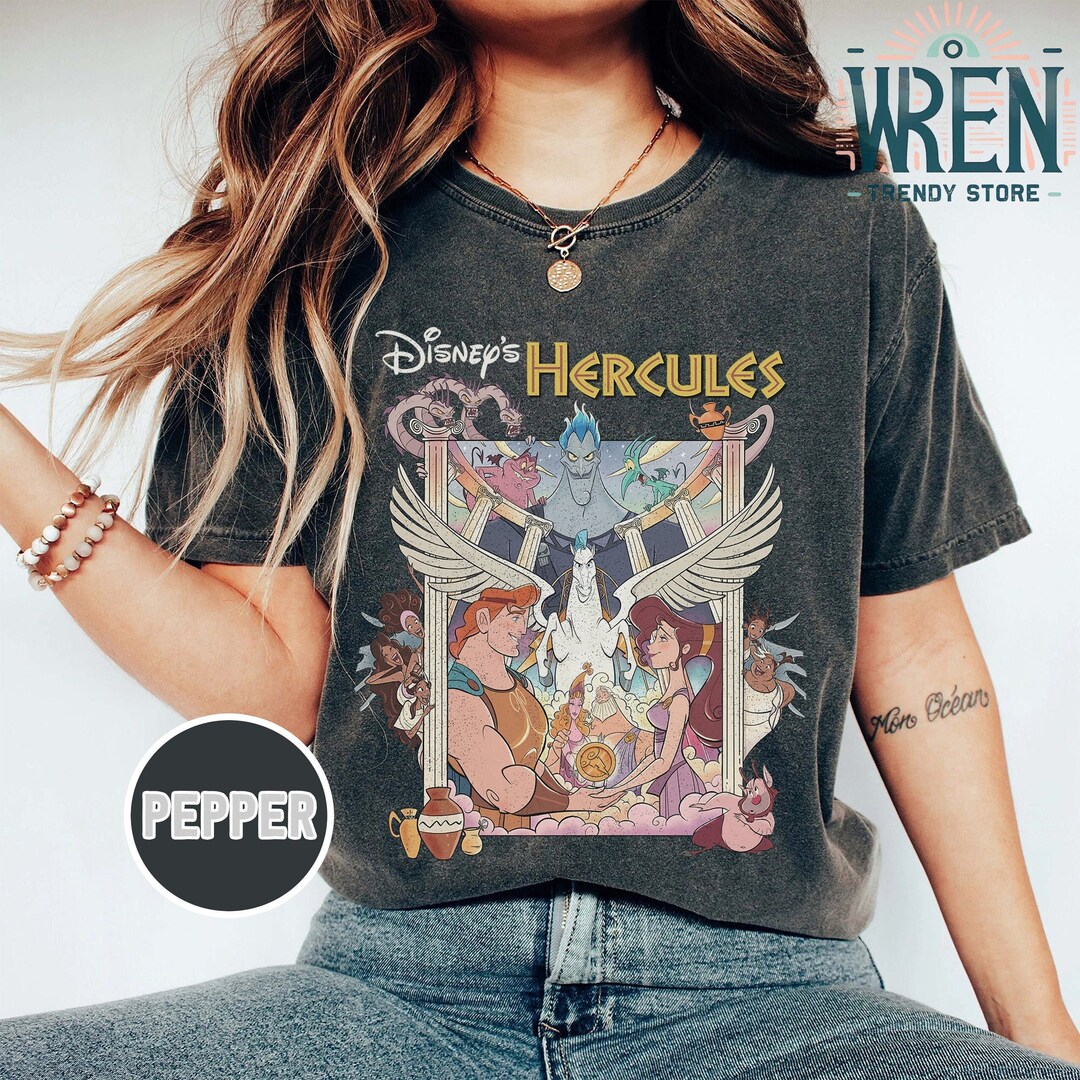 Vintage 90's Disney Hercules Comfort Colors Shirt, Retro Hercules 1997 ...