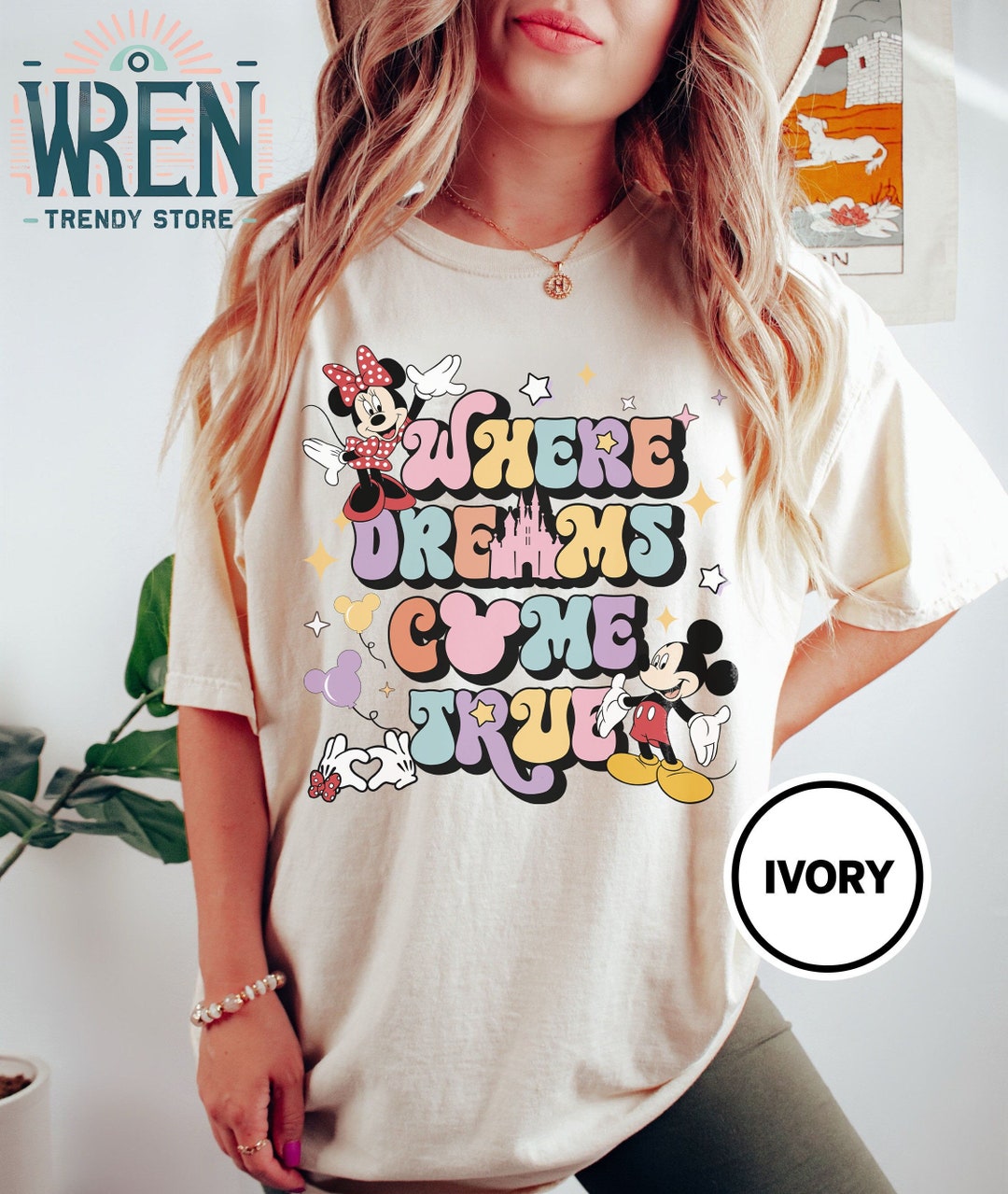 Retro Where Dreams Come True Shirt, Comfort Color Disney Shirt, Color ...