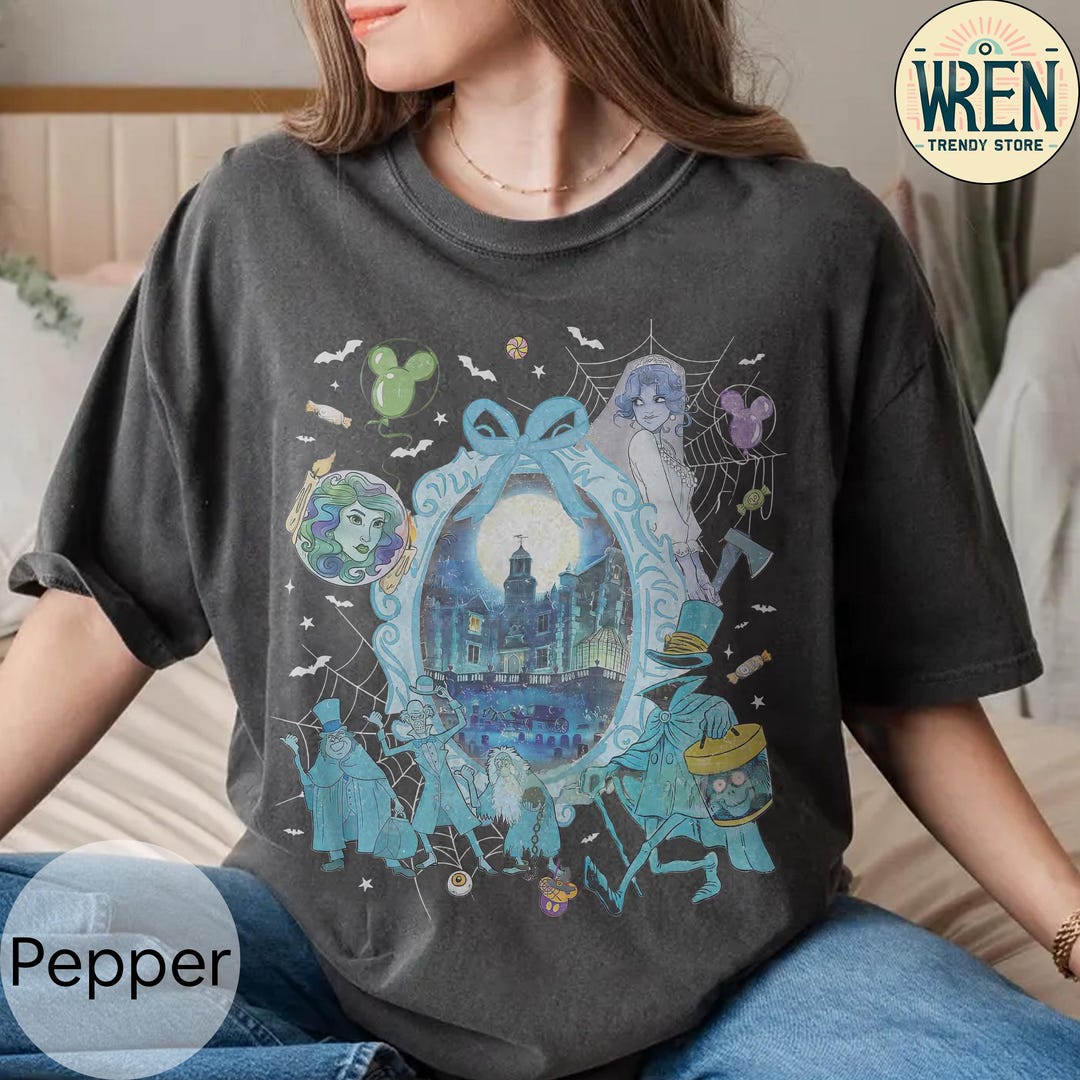 Coquette Bow the Haunted Mansion T-shirt, Welcome Foolish Mortals Tee ...